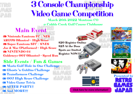 Video Game Competition – Retro Games Japan