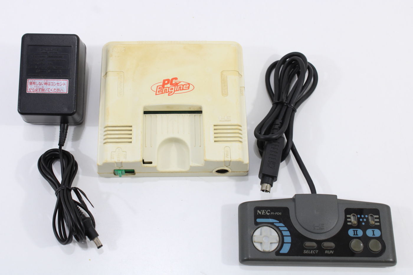 PC Engine PI-TG001 White Console Controller Power Cord HuCard ...