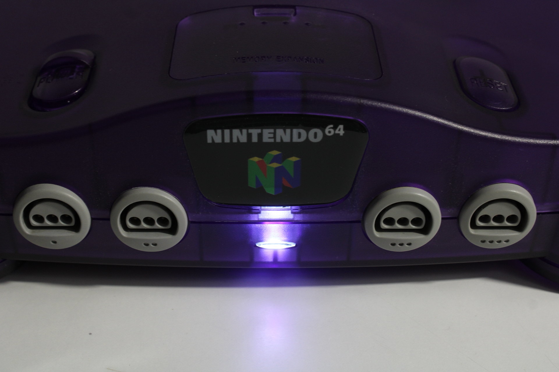 Nintendo 64 Clear Transparent Purple Console LED Mod NTSC REGION FREE ...