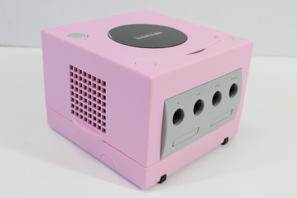 Nintendo GameCube Pastel Pink Console DOL-001 & Black Controller AV ...