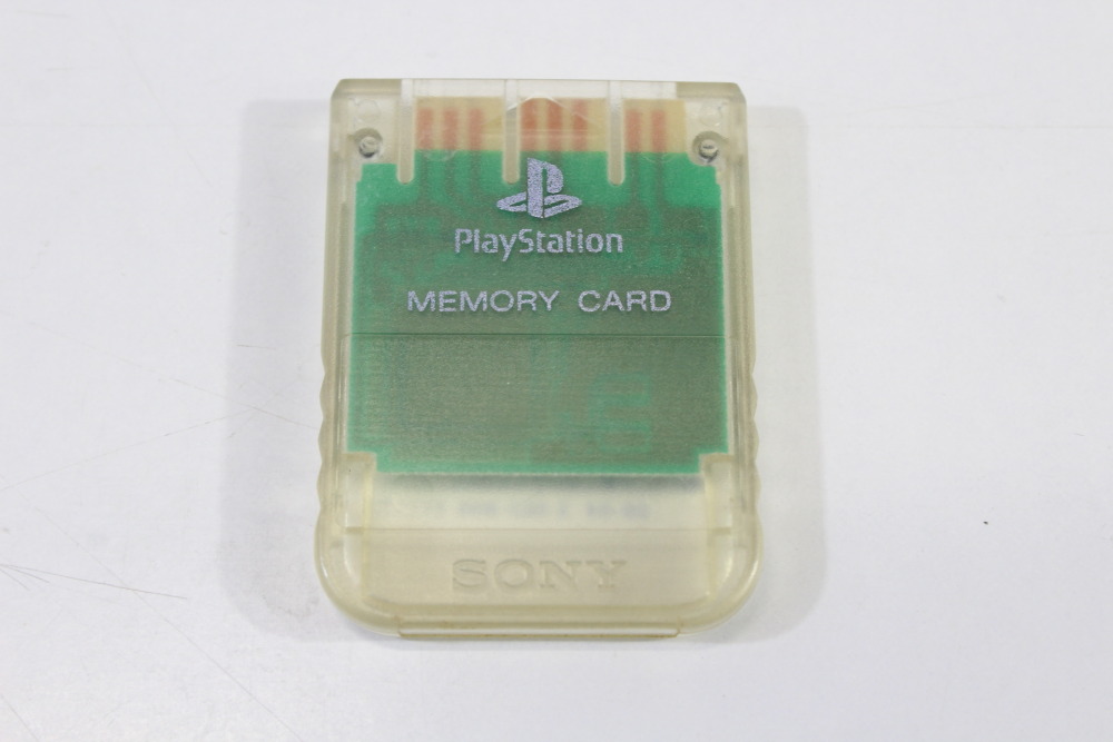 Official SONY PlayStation 1 OEM Memory Card SCPH-1020 Clear for PS1 ...