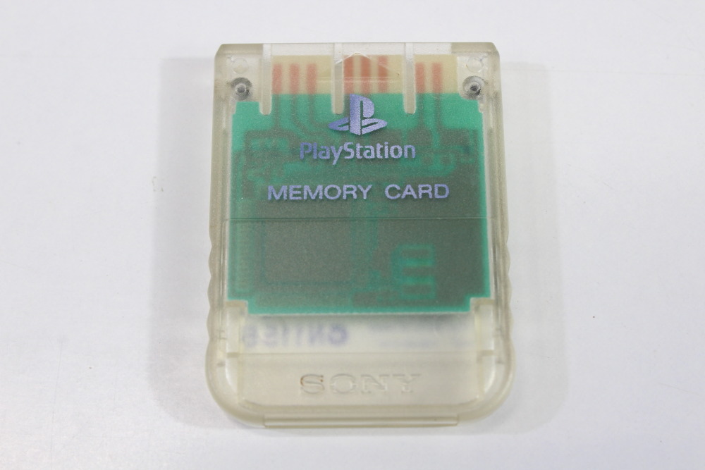 Official SONY PlayStation 1 OEM Memory Card SCPH-1020 Clear for PS1 ...