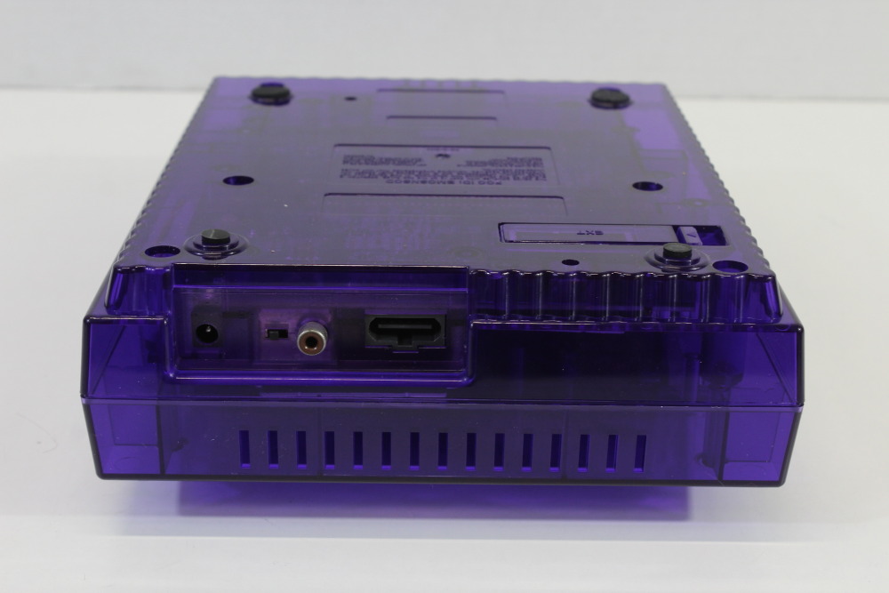 Super Nintendo Console Transparent Clear Purple AC AV Super Famicom ...