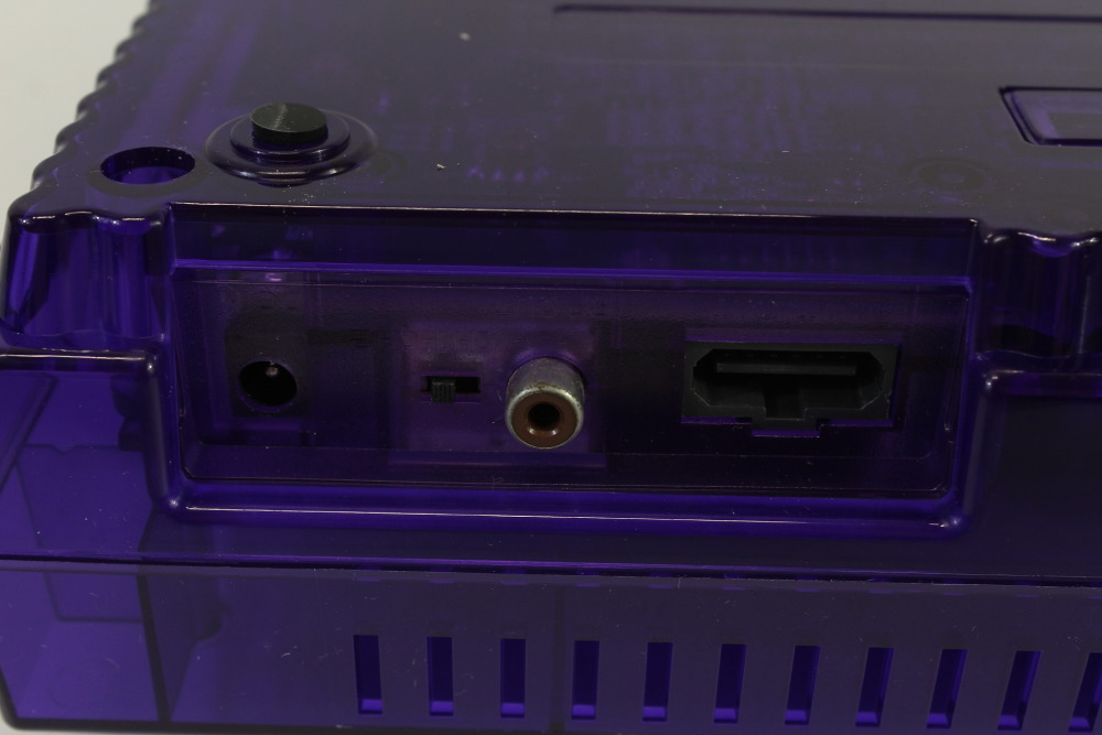 Super Nintendo Console Transparent Clear Purple AC AV Super Famicom ...