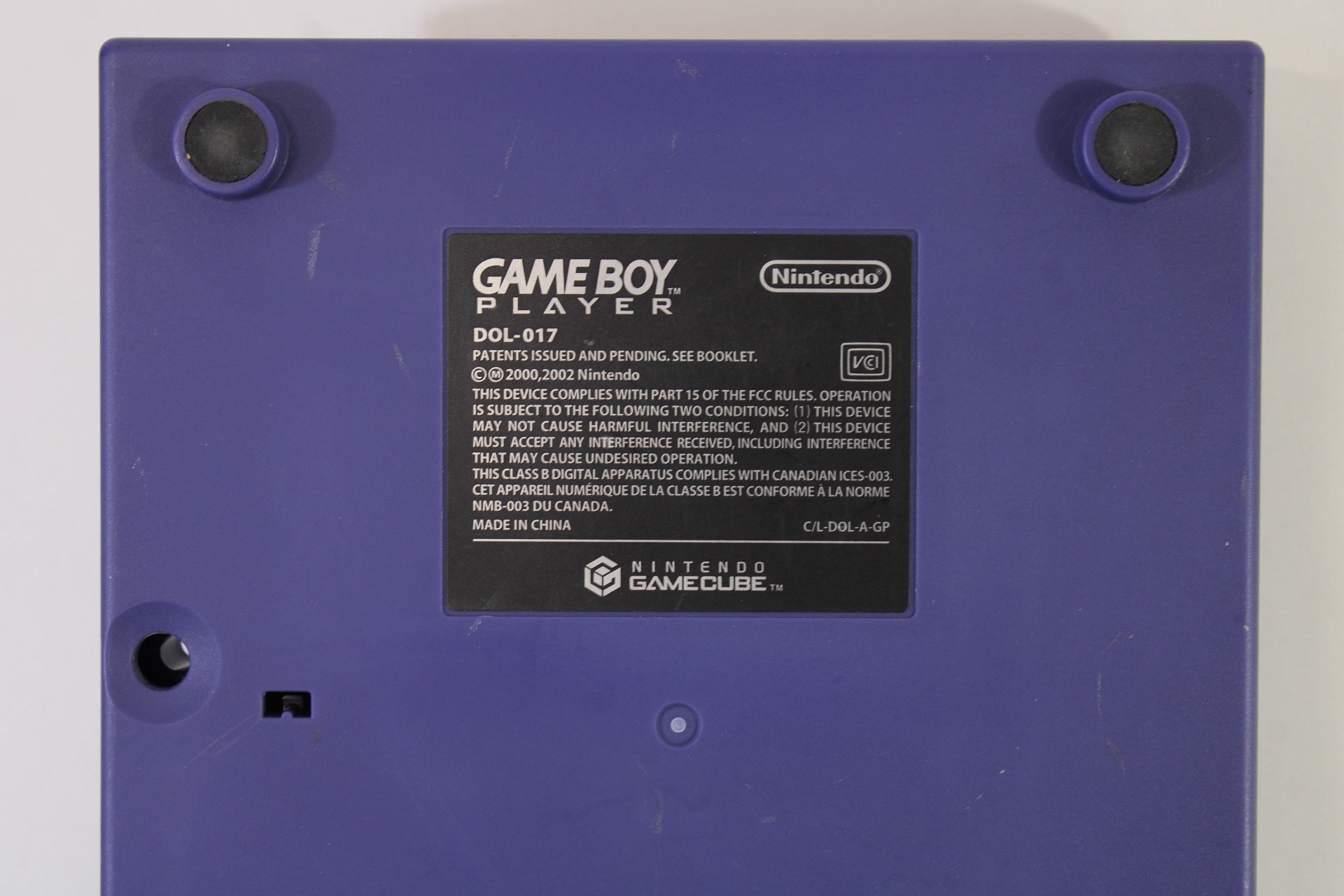 Nintendo GameCube Gameboy Player Shell Only Indigo Purple Discolored ...