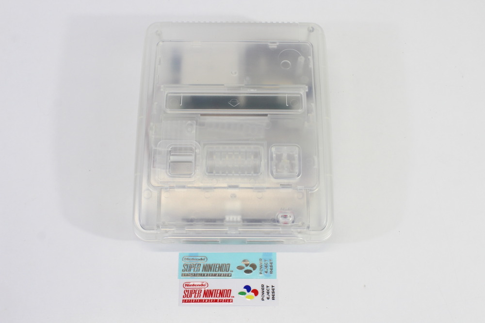 Super Famicom Console Transparent Crystal Clear White Controller x1 AC ...