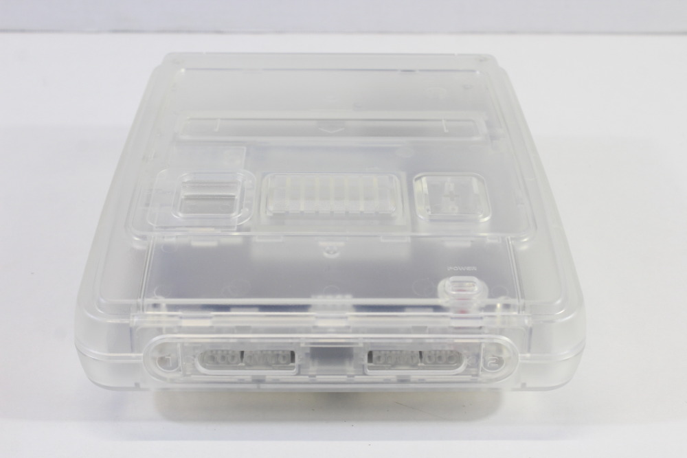 Super Famicom Console Transparent Crystal Clear White Controller x1 AC ...