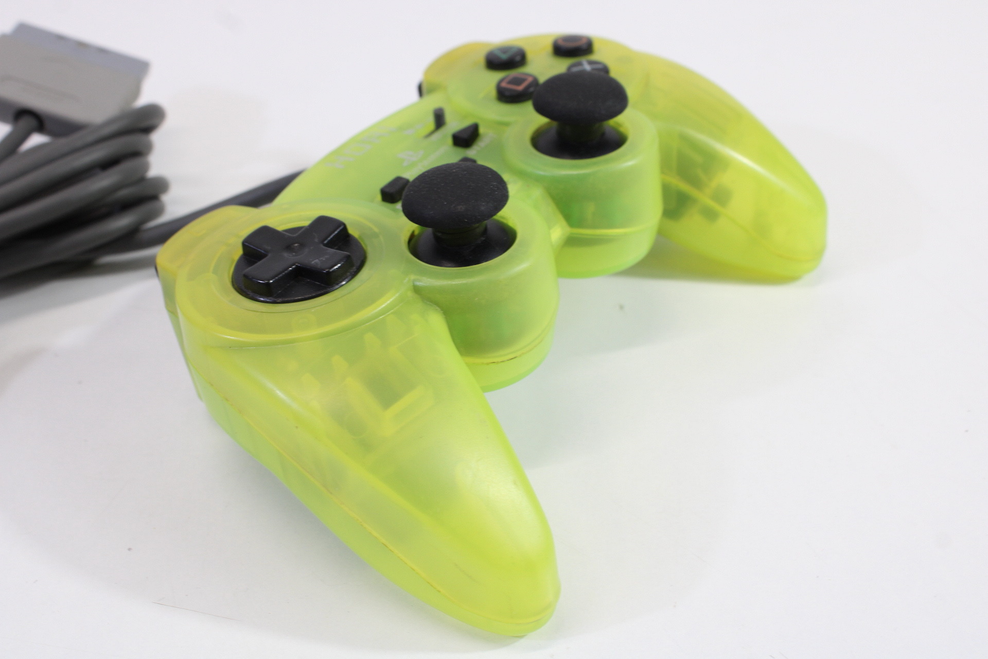 Official Hori Clear Yellow Analog Sindou Pad Controller (B) Playstation ...
