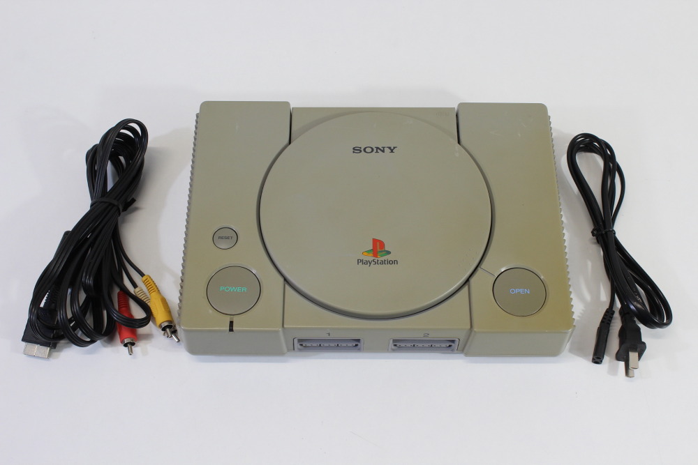 SONY PlayStation 1 PS1 Console SCPH-7000 & AC AV PS1 (C Discolored ...
