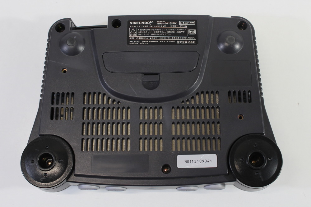 Nintendo 64 Charcoal Grey Black Console Gray Controller Mario Tennis ...