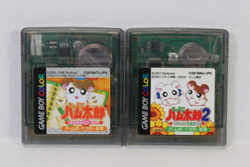 Lot of 2 Tottoko Hamtaro 1 & 2 Hamutarou (B) Nintendo Gameboy Color GBC ...
