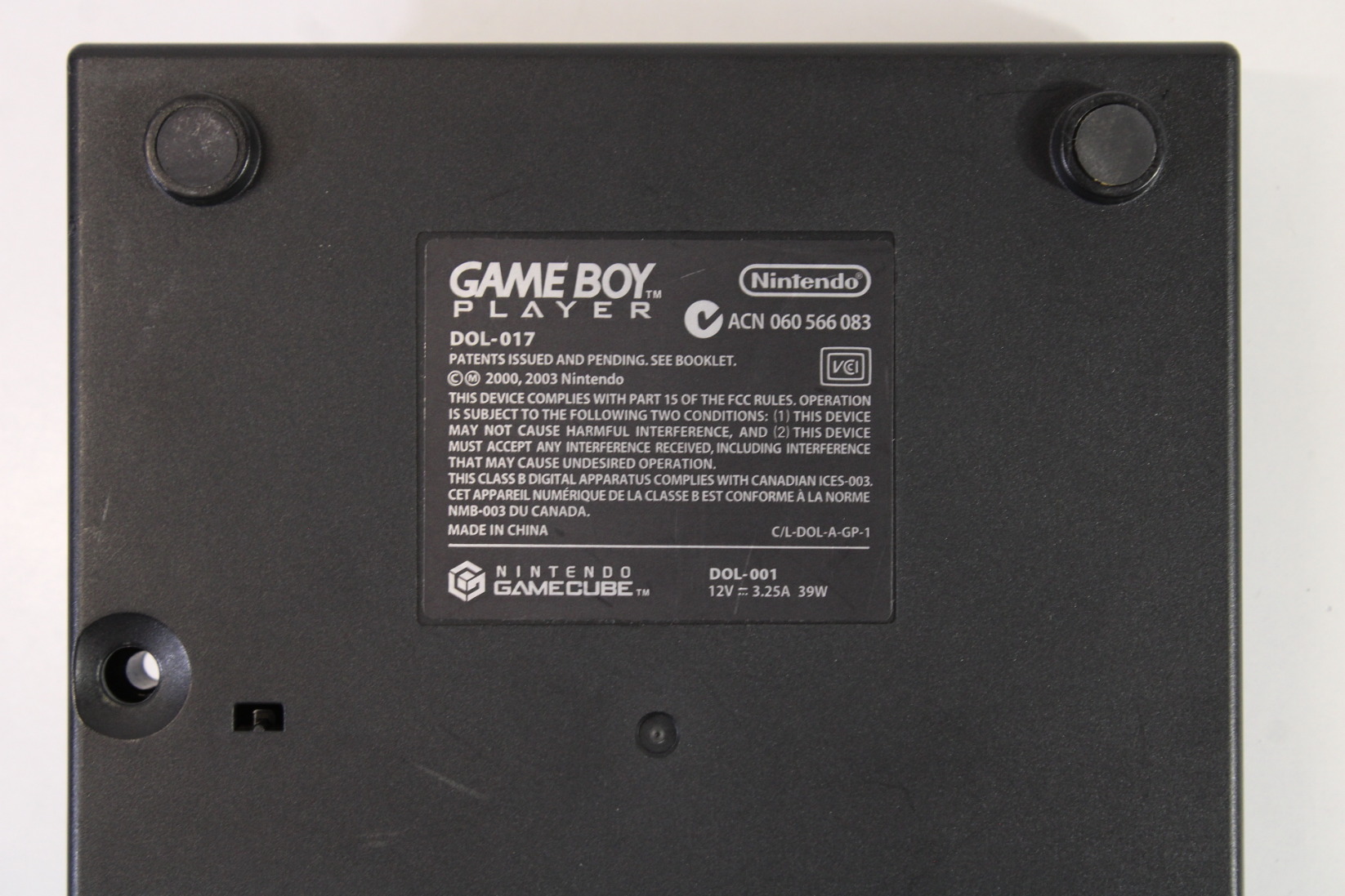 Nintendo GameCube Gameboy Player Shell Only Black (For Parts or Repair ...