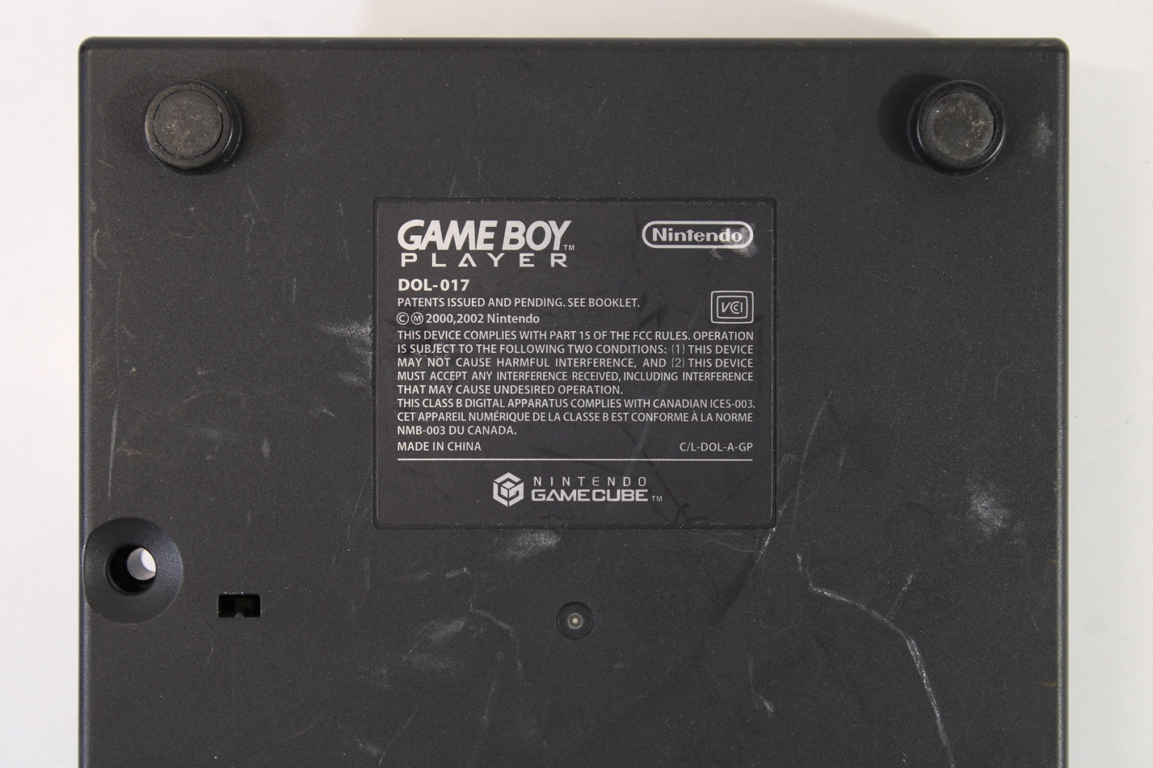 Nintendo GameCube Gameboy Player Shell Only Black (For Parts or Repair ...